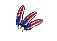 China Leaf Shape Custom Embroidered Sew On Patches For Commemorative Events for sale