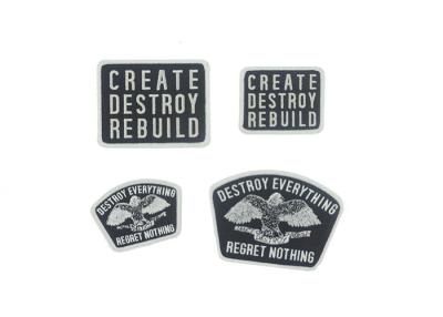 China Woven Fabric Sew - On Adhesive Embroidered Patches Square / Custom Shape for sale