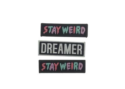 China Custom Embroidered Patches with Hot Melt Adhesive for Hats Up to 12 Colors for sale