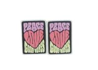 China Iron - On Bespoke Embroidered Badges , Square Shape Custom Made Embroidered Badges for sale