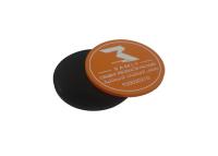 China Anti - Slip Soft PVC Coasters Scratch Resistant 2D 3D Effect Black Or Orange Color for sale