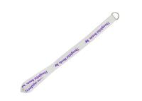 China 902mm X 25mm Custom Team Lanyards , Classic White Printed Neck Lanyards for sale