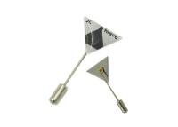 China Custom Enamel Lapel Pins Long Needle Brooch Badge 20-100mm Iron Zinc Alloy for sale