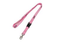 China Custom Polyester Tubular Lanyards 530mm 1060mm Safety Breakaway Thumb Trigger for sale