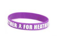 China Festival Gift Debossed Silicone Bracelets Portable Non - Irritating for sale