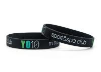 China Luxury Soft Printed Silicone Wristbands For Men Standard Size for sale
