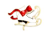 China Custom Enamel Snowman Lapel Pins Christmas Badge Collectible 0.8mm Zinc Alloy for sale