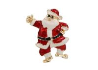 China Custom Enamel Snowman Lapel Pins Christmas Badge Collectible 0.8mm Zinc Alloy for sale