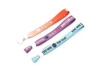 China Custom Heat Transfer Hand Wrist Bracelet Straps / Polyester Wristband Lanyards for sale