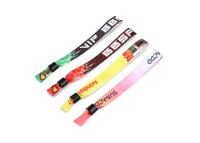 China Custom Heat Transfer Hand Wrist Bracelet Straps / Polyester Wristband Lanyards for sale