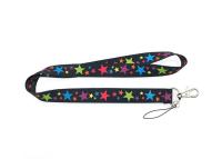 China Custom Eco Friendly Polyester Lanyard 1cm Width for ID Badge Cell Phone Neck Strap for sale