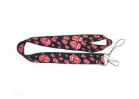China Custom Eco Friendly Polyester Lanyard 1cm Width for ID Badge Cell Phone Neck Strap for sale