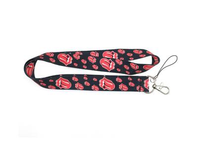 China Custom Eco Friendly Polyester Lanyard 1cm Width for ID Badge Cell Phone Neck Strap for sale