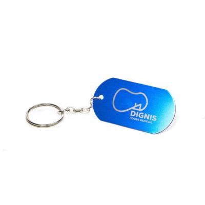 China Custom Stainless Steel Keychain 2D 3D Logo Printing Promotional Gift Key Ring 50mm for sale