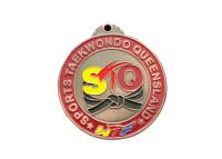 China Custom 3D Metal Marathon Running Sport Medal with Ribbon 2.56 inch for sale