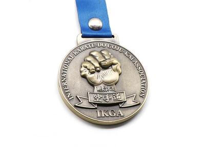 China Custom 3D Metal Sports Medals Gold Silver Bronze Zinc Alloy 70mm for sale