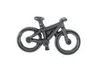 China Custom Enamel Lapel Pin Rose Bike Brooch Metal Badge 4.3cm Zinc Alloy Unisex Jewelry for sale
