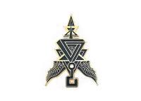 China Custom Anime Metal Initial Badge Enamel Lapel Pins Brooches Die Casting Process for sale