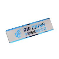 China Custom Metal Lapel Pin Gold Name Tag Badge with Magnet Holder 1.8 inch for sale