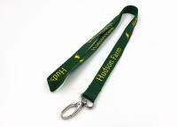 China Custom Polyester Lanyards 20mm x 550mm Silkscreen Logo for ID Badge Promotional for sale