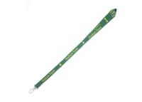 China Custom Polyester Lanyards 20mm x 550mm Silkscreen Logo for ID Badge Promotional for sale