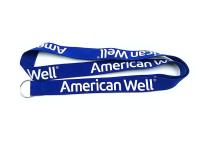 China 0.6mm To 2.5mm Thickness Imprint Polyester Lanyards Strap For ID Card Holder for sale