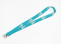 China Red Silkscreen Printing Single Custom Lanyards , Unlimited Print Id Neck Lanyard for sale