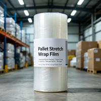 China YIHONG Pallet Stretch Wrap Film 27kg 50kg Heavy Duty Clear Black Roll for Warehouse Cargo Logistics Palette Packing Protection for sale