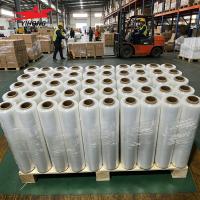 China YIHONG Pe Hand Pallet Wrapping Film Stretch Film Roll Clear Strech Wrap Plastic Packaging Shrink Film Roll Transparent for sale