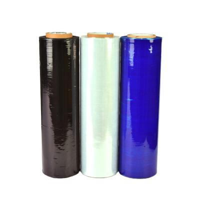 China High Flexibility Soft Self Adhesive High Transparency Puncture Resistant High Tensile Strength Hand Stretch Film Food Beverage for sale