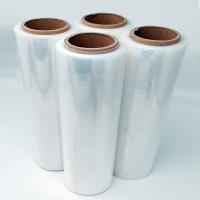 China Heavy Duty Extra Thick Puncture Proof Hand Stretch Film High Viscosity Cling Wrap for Large Freight Pallet Bundling Transit for sale
