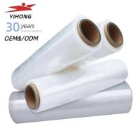 China YIHONG China Industrial Polyethylene Cast Hand Grade Transparent 23 Micron Stretch Film Custom for sale