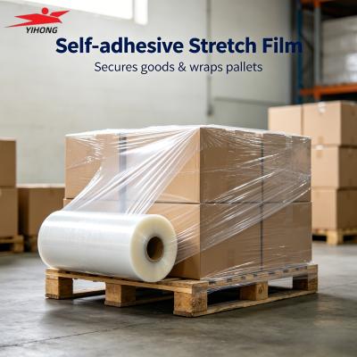 China Industrial LLDPE PE Stretch Film Roll Coreless Blown Machine Grade High Strength Cling Logistics Cargo Furniture Packaging Soft for sale