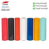 China YIHONG Moisture Proof Electrical Insulation Stretch Film Machine Grade Soft LLDPE Wrap Transparent Colorful Casting Wrap for sale