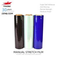 China YIHONG Moisture Proof Electrical Insulation Stretch Film Machine Grade Soft LLDPE Wrap Transparent Colorful Casting Wrap for sale