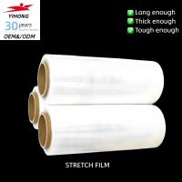 China YIHONG OEM Custom Industrial Pallet Wrap Soft Casting Transparent Stretch Film Adhesive Roll Manual Waterproof Moisture Proof for sale