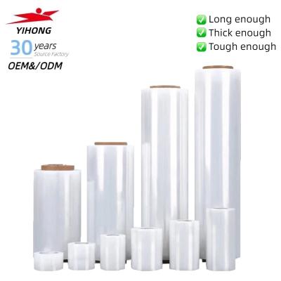China YIHONG Custom Soft Moisture Proof Hand Stretch Film Durable High Quality Packaging Wrap for Pallets for Wholesale Supply for sale
