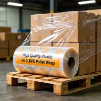 China YIHONG LLDPE Manufacturer Made Pallet Wrap Stretch Wrap Film Roll Handle Stretch Film Chinese Packaging Film for sale