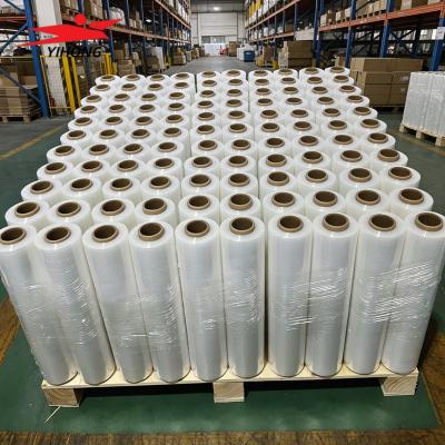China YIHONG Pack LLDPE Transparent Wrapping Stretch Film Roll for Packaging Injection Molding Moisture Proof Customizable Thickness for sale