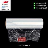 China YIHONG Hot Selling Transparent Polyethylene LLDPE Stretch Film Soft Moisture Proof Dustproof Wrapping Roll Packaging Wrap for sale