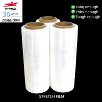 China YIHONG Hot Selling Transparent Polyethylene LLDPE Stretch Film Soft Moisture Proof Dustproof Wrapping Roll Packaging Wrap for sale