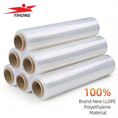 China Hot Sale Clear High Stretchability Puncture Resistant Stretch Film for Mechanical Hardware Casting Industrial Container Packing for sale