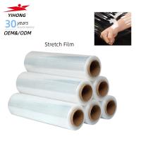 China YIHONG Packing High Quality Soft High Gloss PE Stretch Wrap Film Machine Grade 50cm Width 350m Length Casting Processing for sale