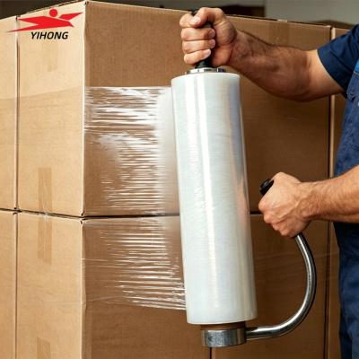 China YIHONG Custom High Elastic Machine Use Lldpe Stretch Film Strong Tensile Pallet Wrapping Roll for sale