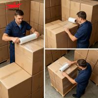 China YIHONG Industrial Grade Machine Stretch Film LLDPE Material Soft Moisture Proof Anti Puncture Packaging Film for sale