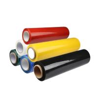 China YIHONG Custom Color LLDPE Soft Moisture Proof Stretch Film Blue Black Yellow Cargo Packing Material Casting for sale