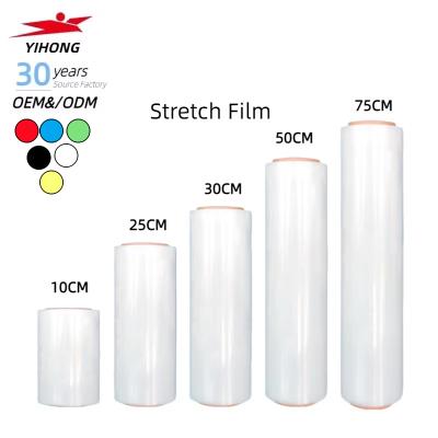 China LLDPE Soft Stretch Film 15-30mic Hand Machine Grade Pallet Wrap 500mm Transparent Casting Industrial Logistics Warehouse for sale