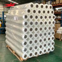 China 30 Microns Super Heavy Duty Lldpe Stretch Film YIHONG Custom 750mm Tear Resistant Pallet Wrap for Construction Materials for sale