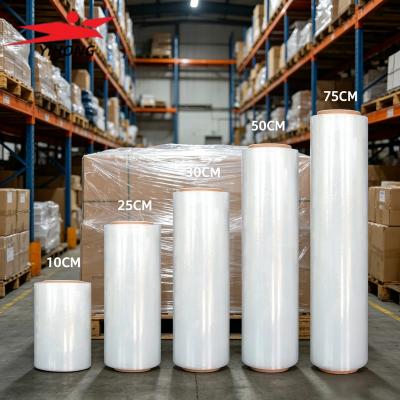 China Machine Grade Stretch Film 60 70 80 90 100 Gauge 15 18 20 23 Micron Ldpe Material Standard Size for Automatic Packaging Machine for sale