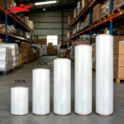 China YIHONG 18 Inch 80 Gauge Clear Stretch Film Roll 1500 Length Tear Resistant for Industrial Cargo Case Packing Wrapping Solution for sale